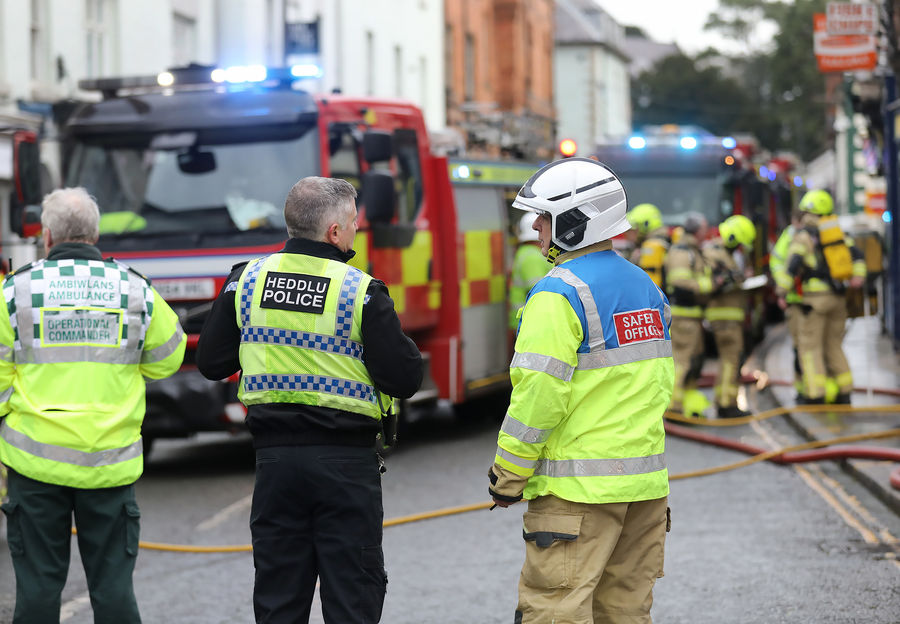 Multiple emergency services at the scene of Welshpool incident ...