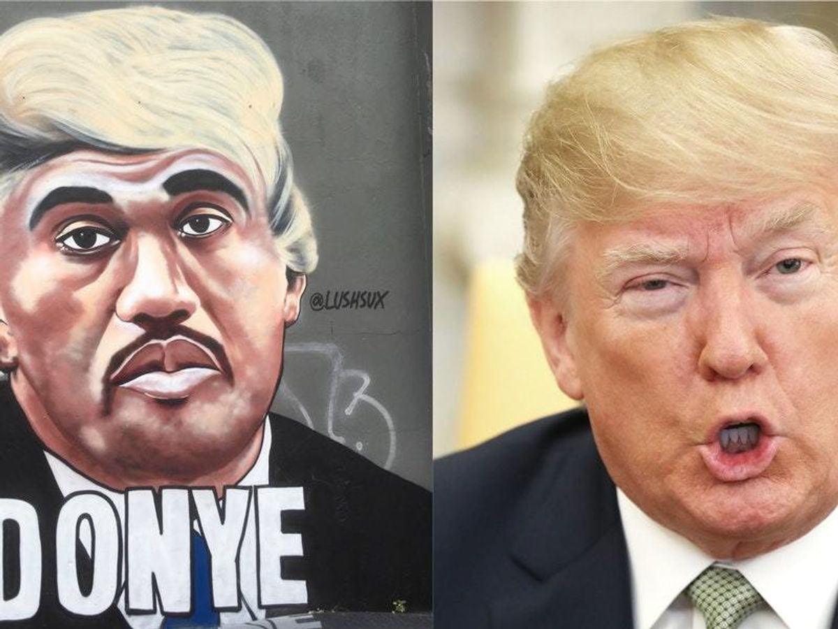 Meet Donye, the melding of Donald Trump with Kanye West, and artist ...