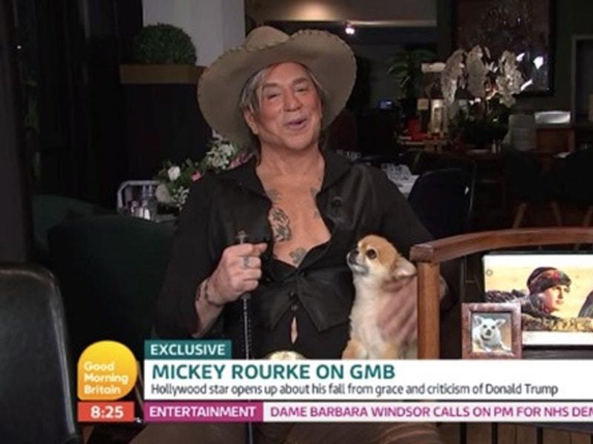 Piers Morgan and Susanna Reid return to GMB with bizarre Mickey Rourke ...