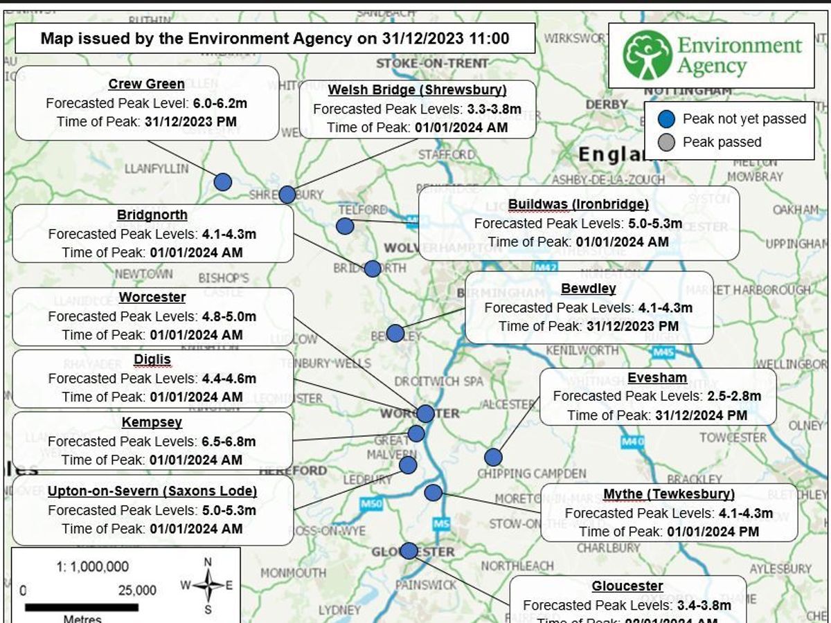 Shropshire floods latest: Rivers expected to peak tomorrow according to ...