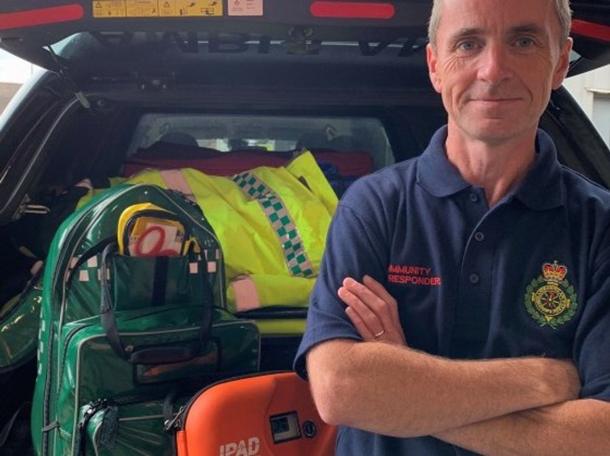 Peter becomes a community first responder after surviving a cardiac ...