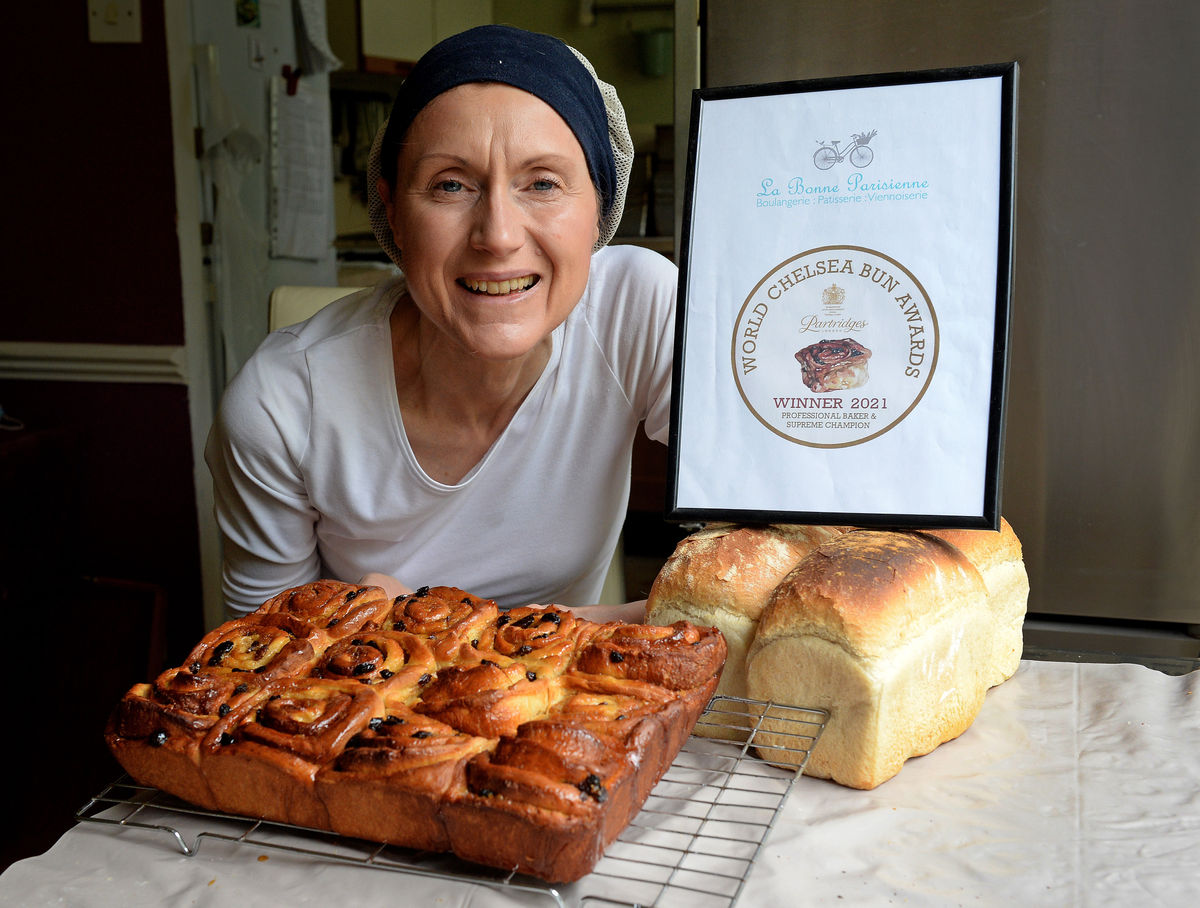 Shropshire baker Alison reigns supreme as Chelsea buns champion ...