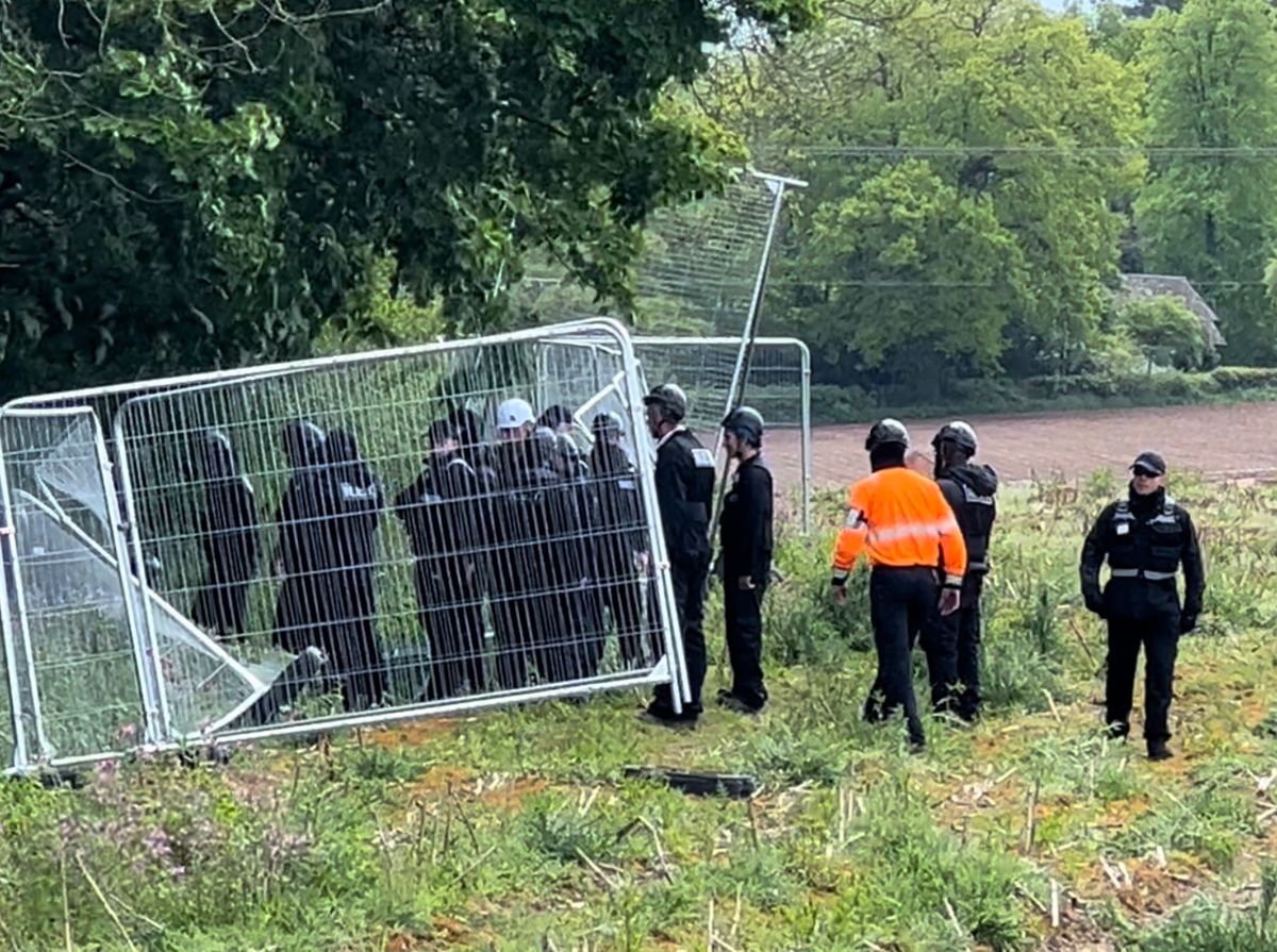 Man arrested following enforcement action at two HS2 protest camps ...