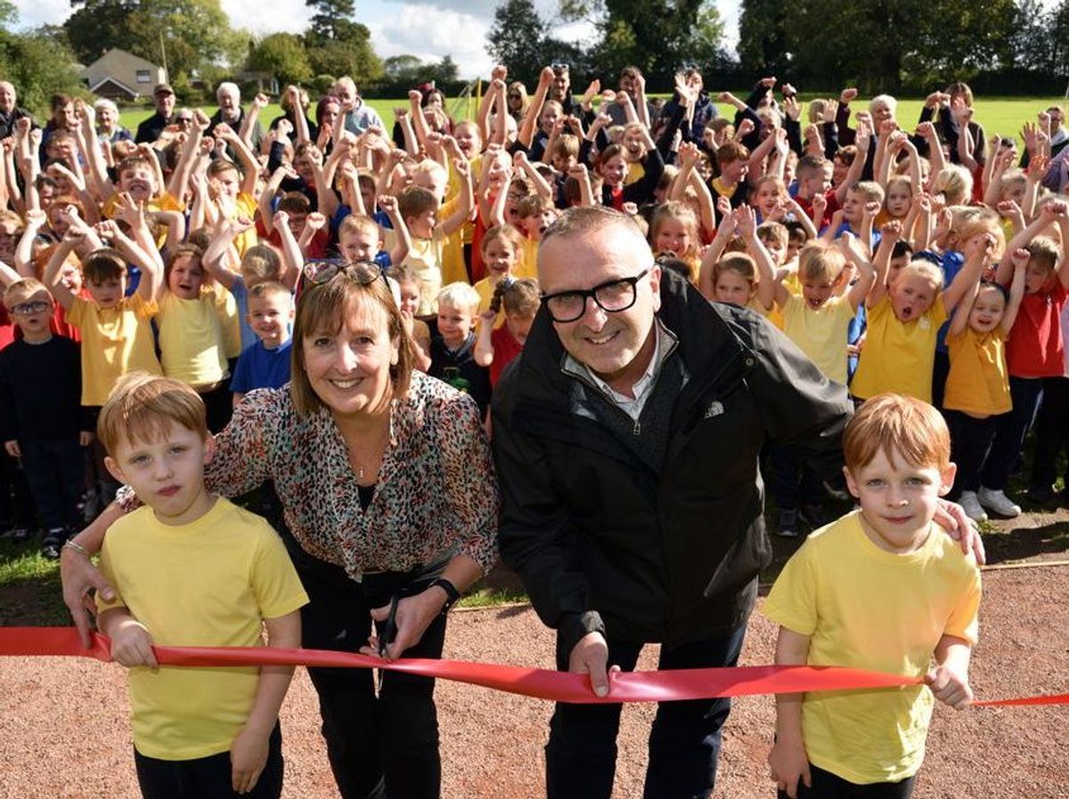 School unveils new community-funded running track | Shropshire Star