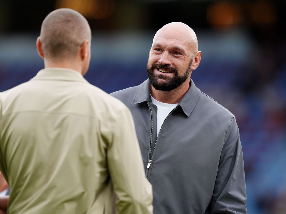 Tyson Fury swears live on ITV while giving England Soccer Aid team pre ...