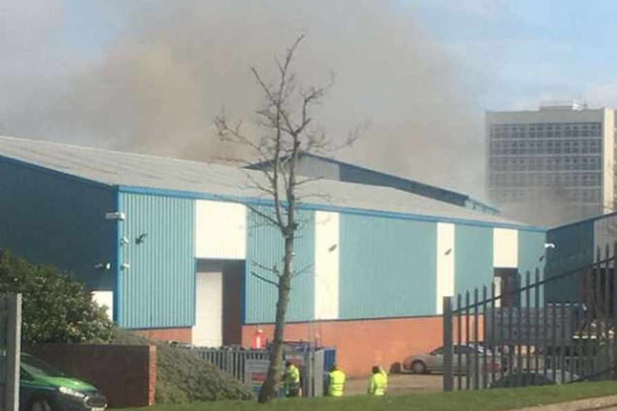 Willenhall blaze: Staff evacuated after fire in recycling depot - WATCH ...