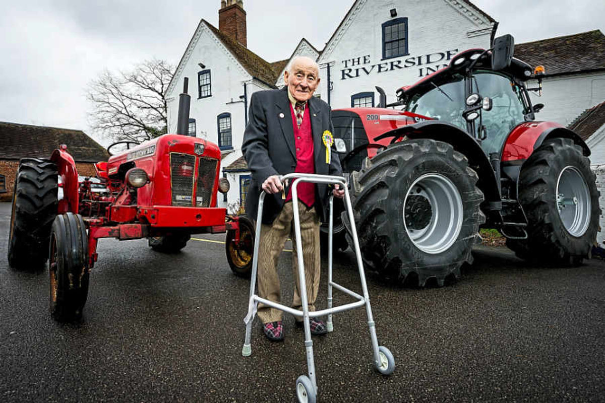 Tractors gather for Shrewsbury man John's 100th birthday | Shropshire Star