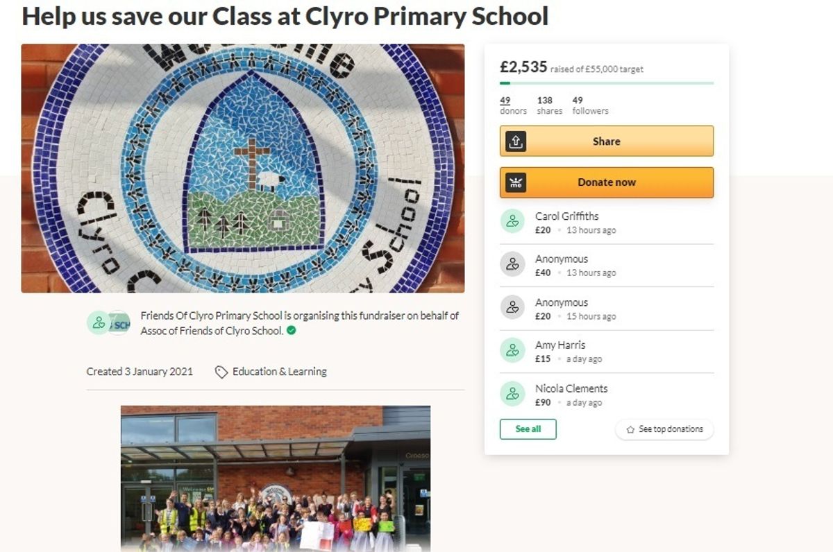 Campaign starts to take back control of Clyro Primary School finance ...