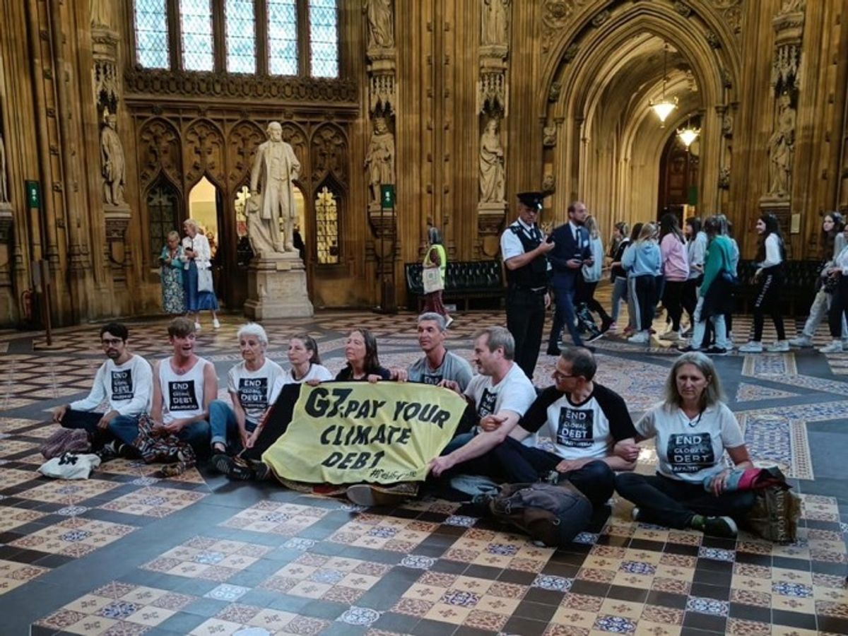 Shropshire activists join Parliament sit-down protest against fossil ...