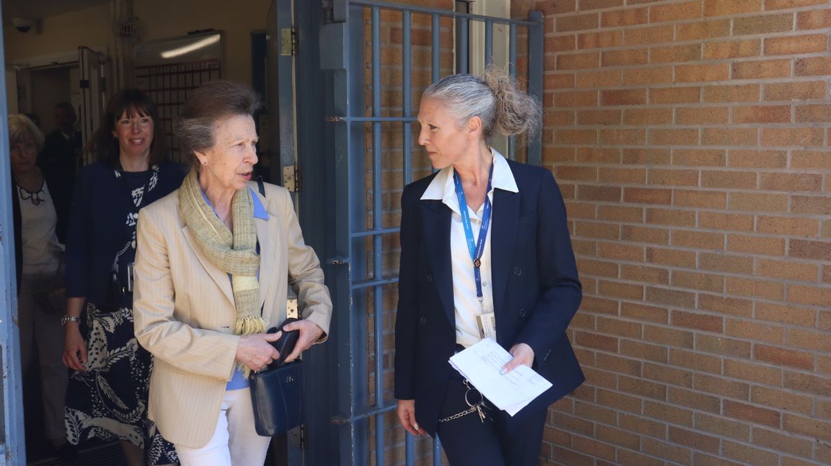 Anne, Princess Royal takes tour of Shropshire prison to view ...