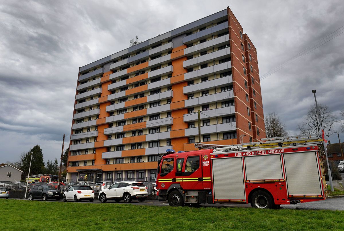 Police called to fire in high-rise flats near Great Barr find cannabis ...