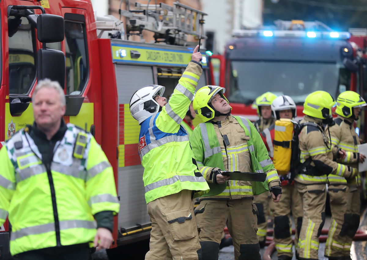 Multiple emergency services at the scene of Welshpool incident ...