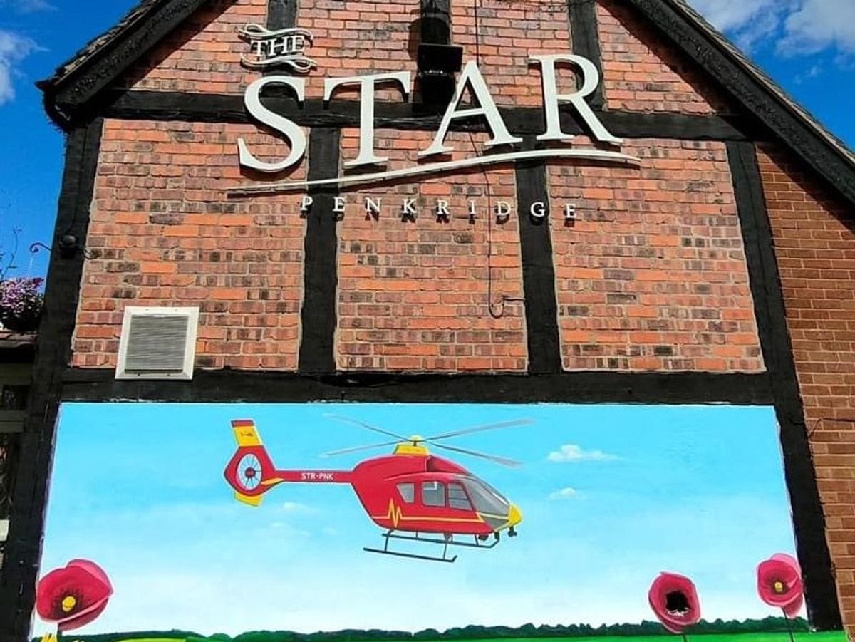 Mural dedicated to life-saving charity unveiled at Penkridge pub ...