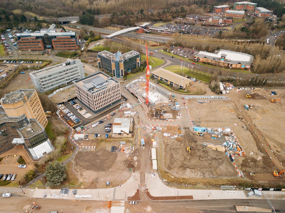 Watch: Latest drone footage shows progress on Telford's multi-million ...