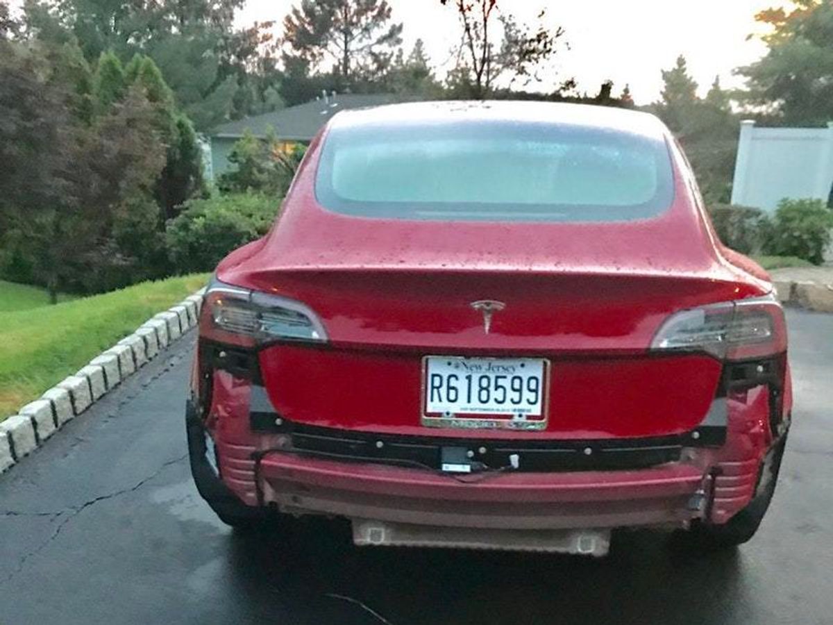 Tesla Model 3 rear bumpers falling off in heavy rain, say owners ...