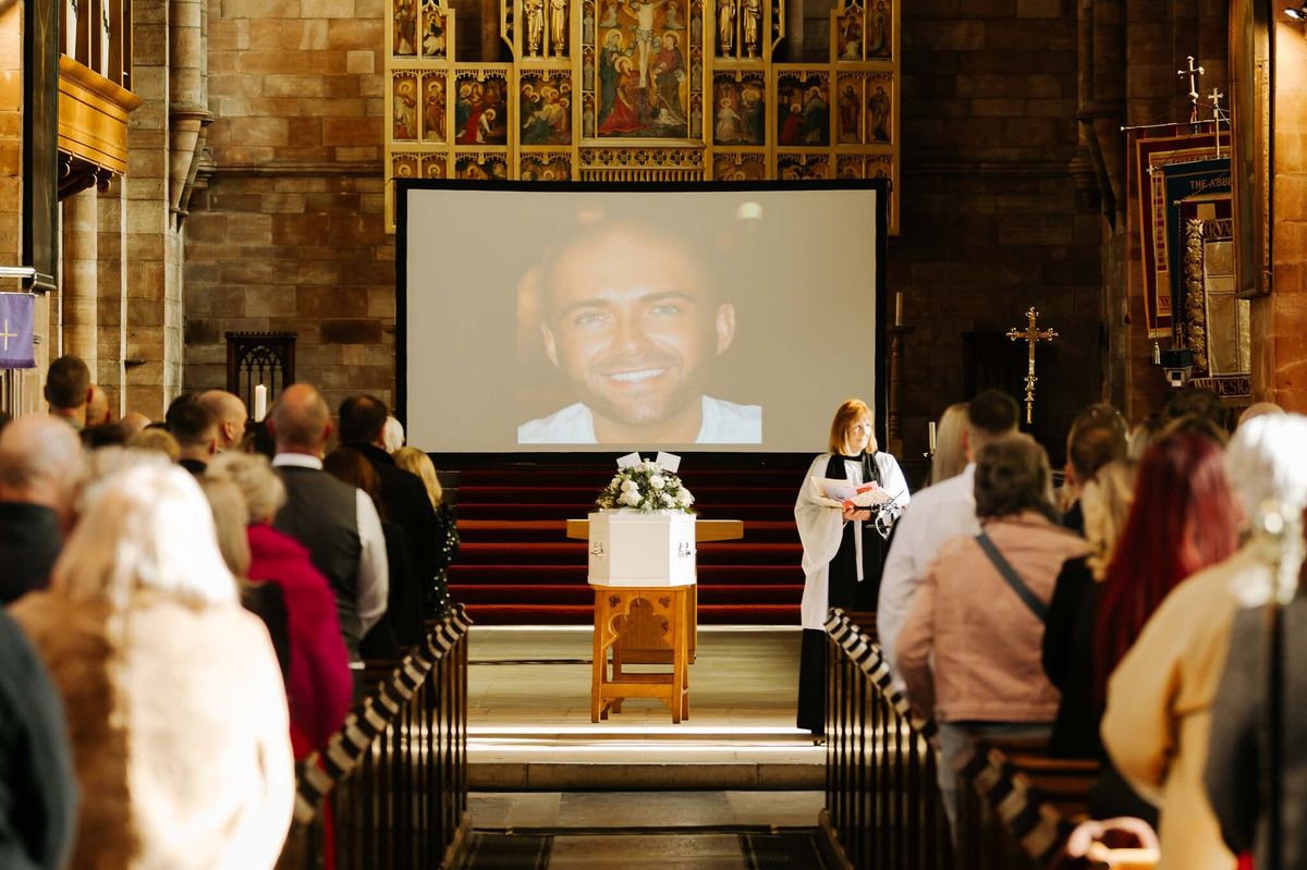 Hundreds pay emotional final farewell to fun-loving Shrewsbury ...