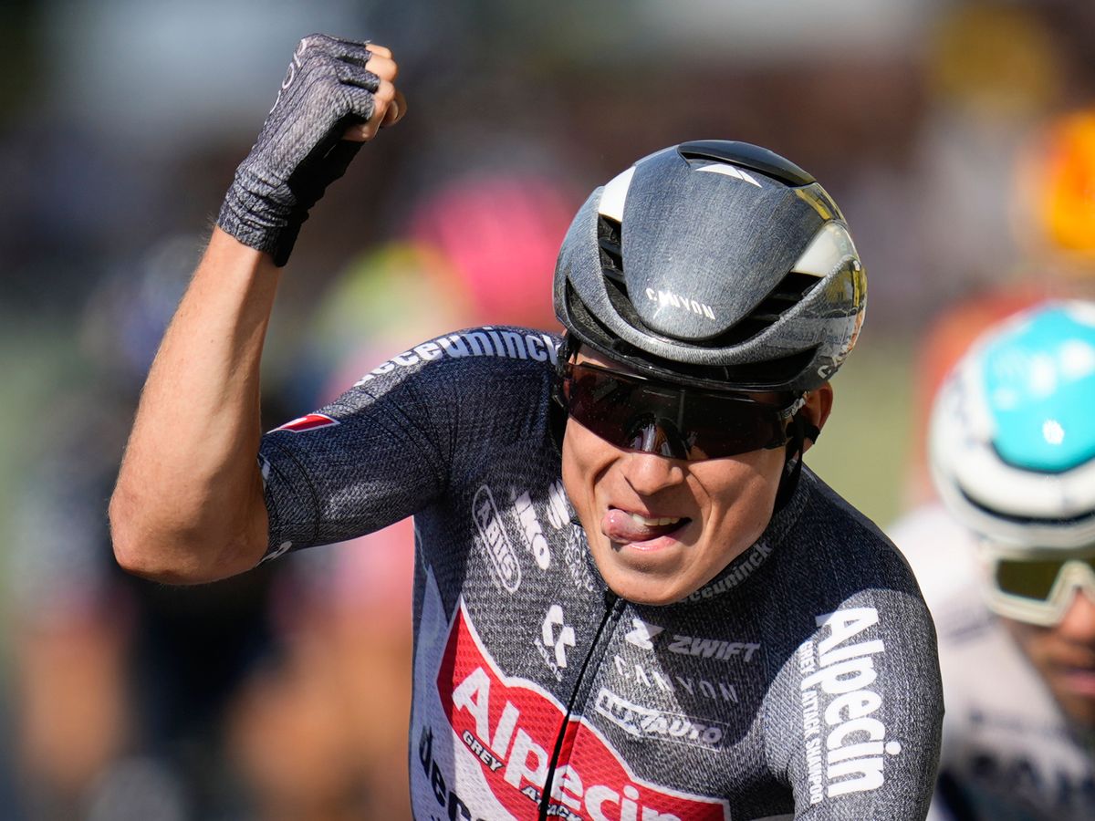 Jasper Philipsen wins sprint to Nimes as Biniam Girmay fall opens up ...