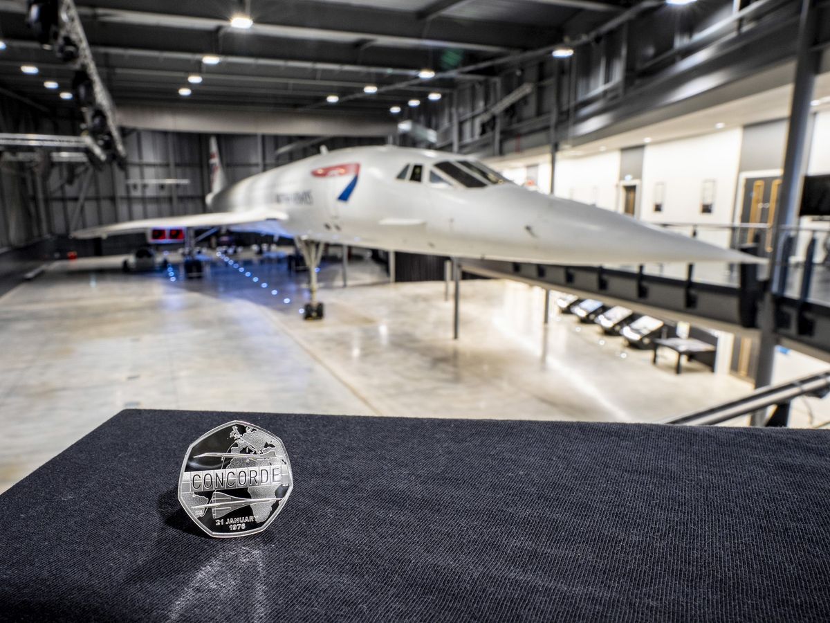 Concorde 50p coin takes off as Royal Mint celebrates supersonic ...