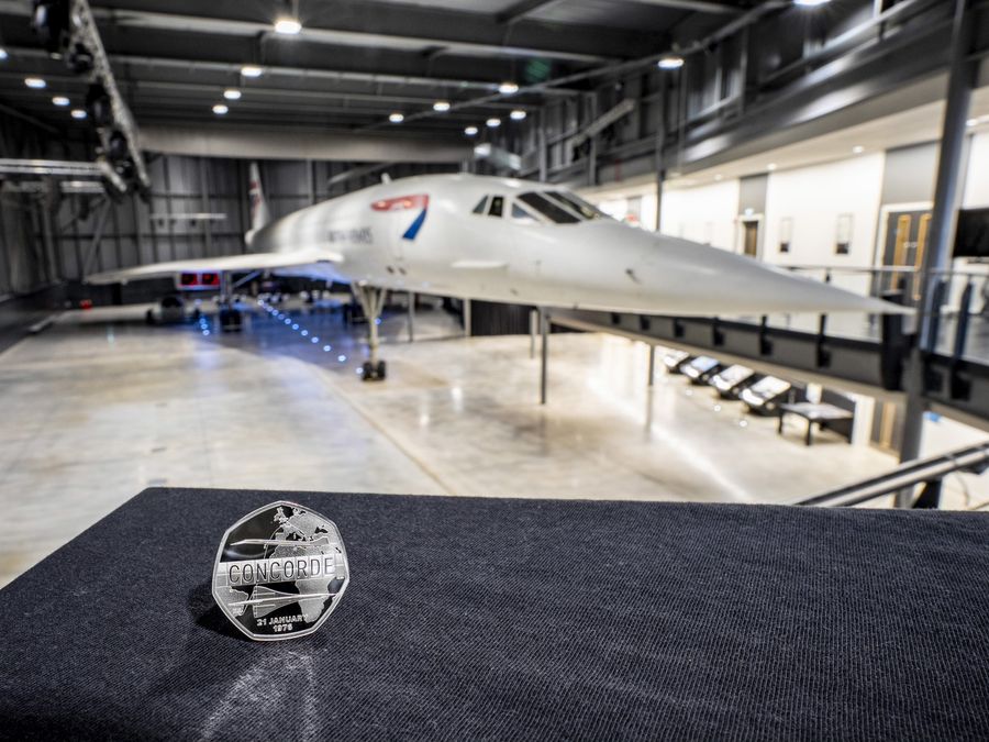 Concorde 50p coin takes off as Royal Mint celebrates supersonic ...