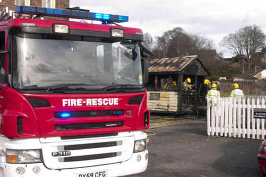Arson theory after former Oswestry signal box fire | Shropshire Star
