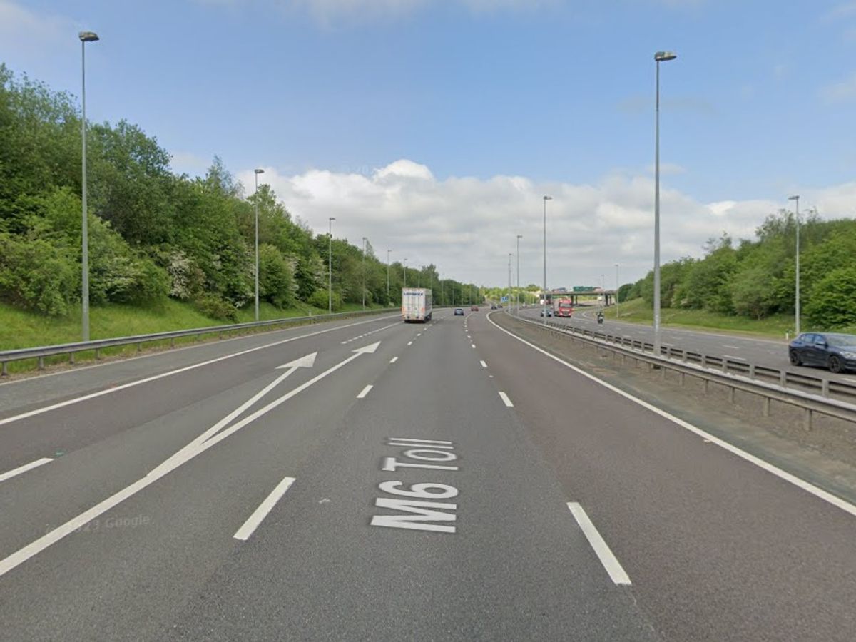 M6 Toll reopens after crash and fuel spillage caused earlier closure ...