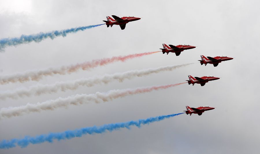 The Red Arrows are set to fly over the West Midlands as part of the VJ ...