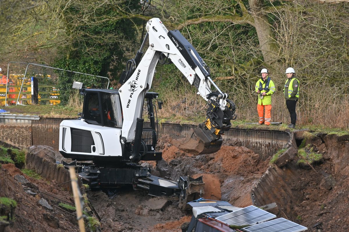WATCH: Digging work under way to prepare for rescue of boats caught in ...