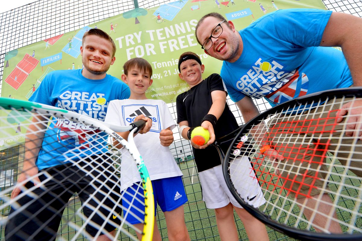 Tennis taster session in Telford gets people in the swing of the sport ...