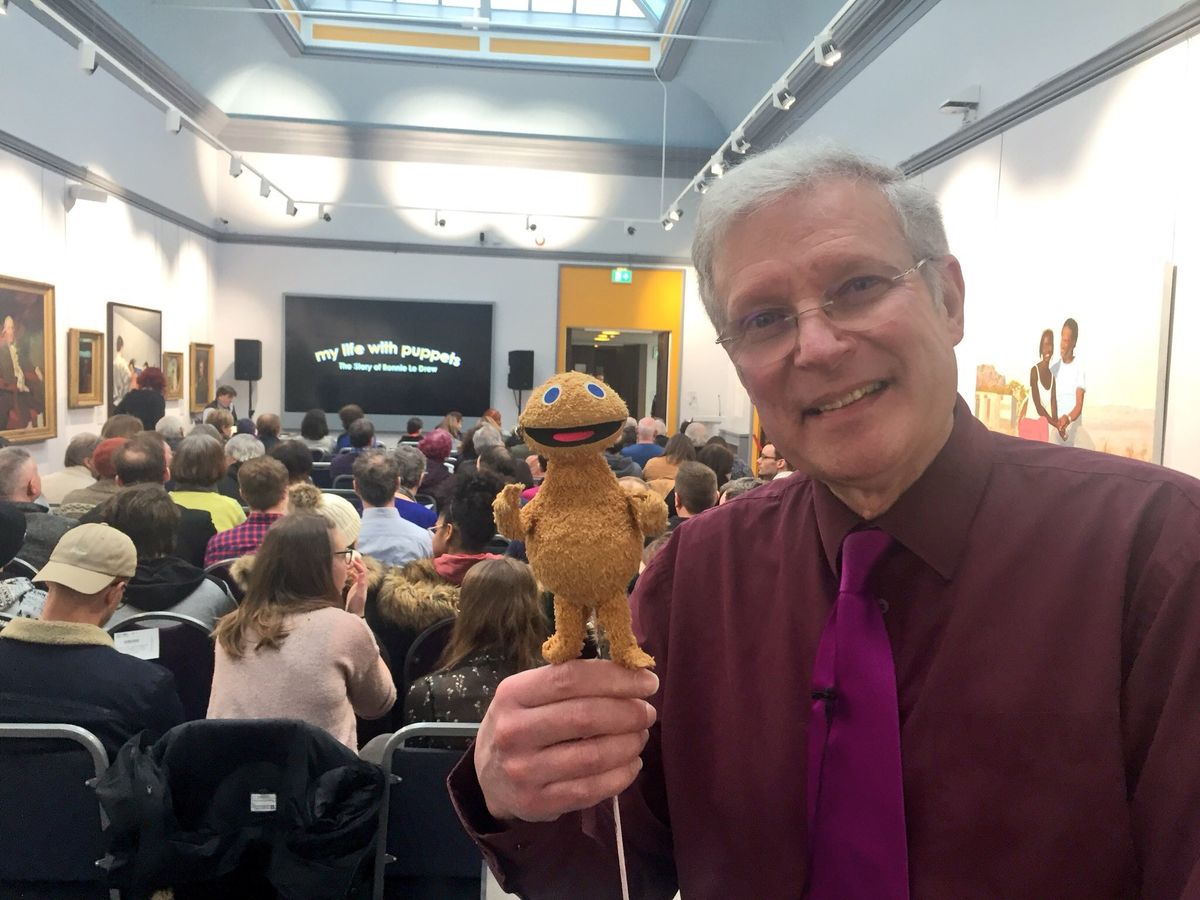 Zippy puppeteer Ronnie Le Drew visits Wolverhampton for launch of art ...