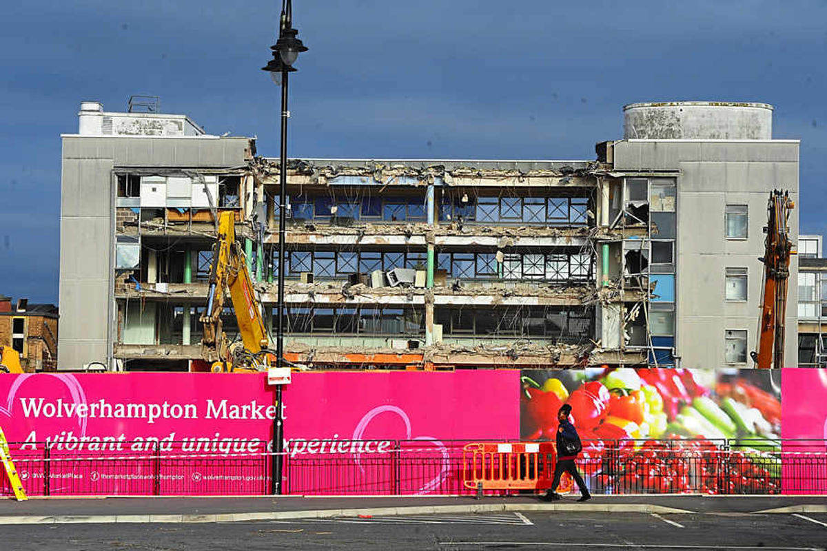 Wolverhampton Indoor Market demolition well under way | Express & Star