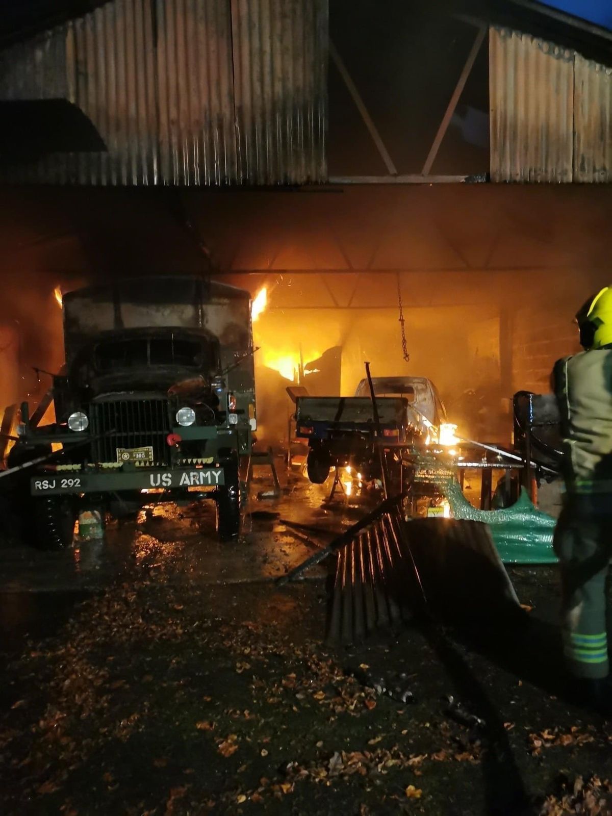 Classic cars damaged in large Ludlow fire | Shropshire Star