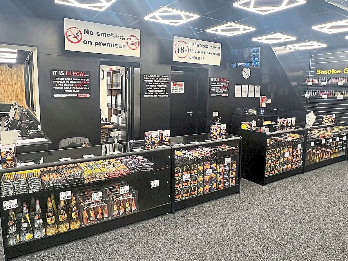 Inside Dudley fireworks megastore, with 500 different varieties on ...