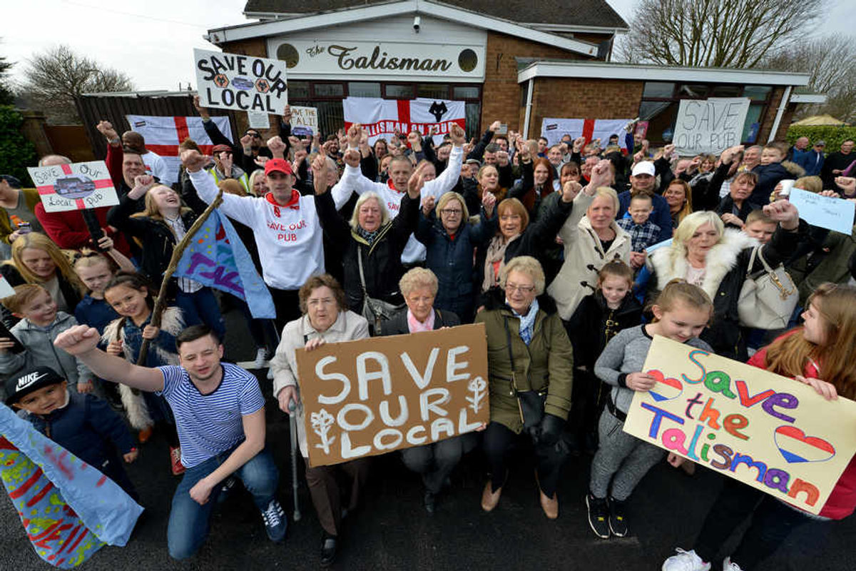 Wolverhampton's Talisman: WATCH protest at drug raid pub's 'unfair ...
