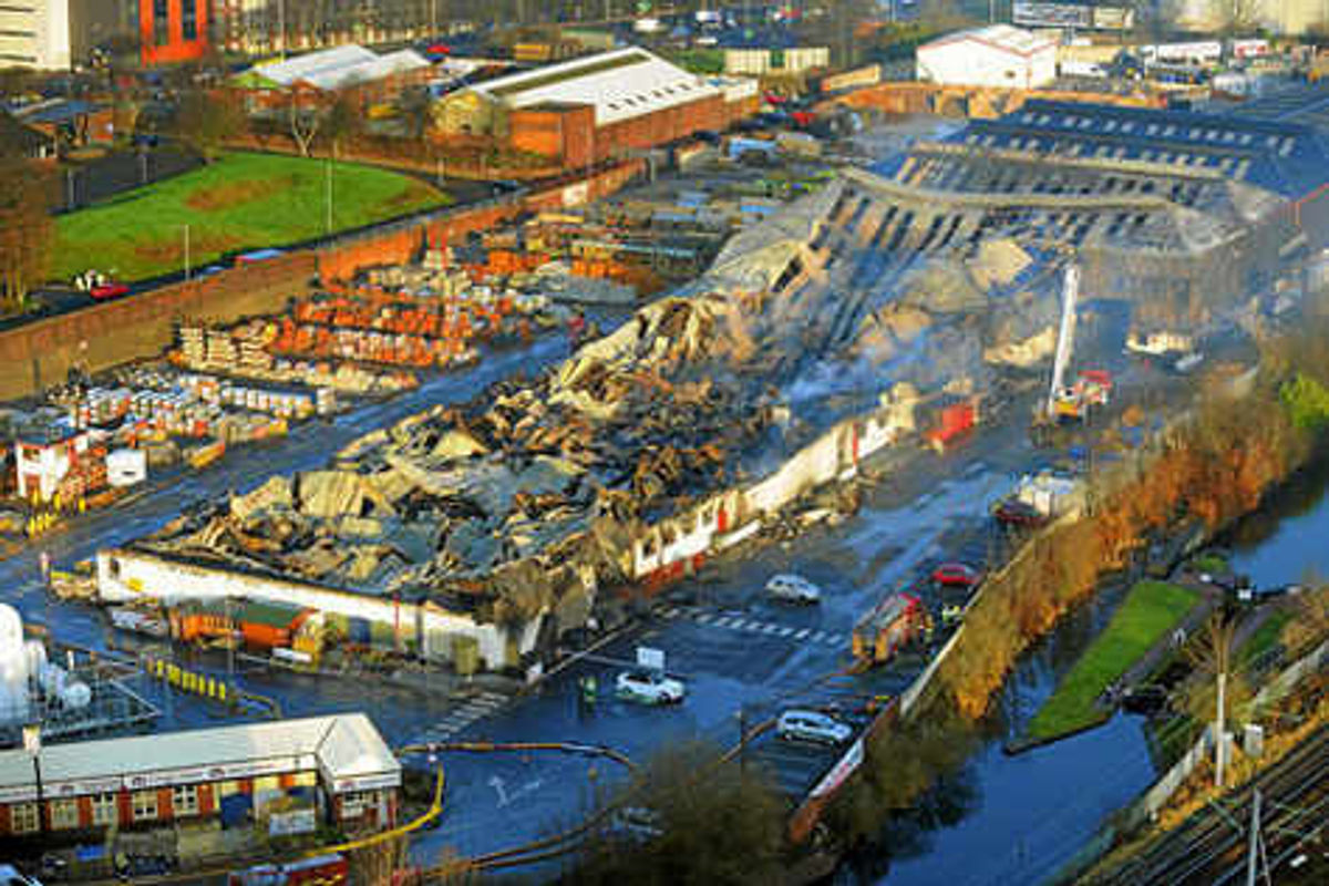 Aftermath of huge Wolverhampton fire at Carvers | Shropshire Star
