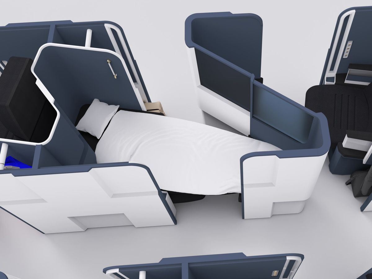 ‘Game-changing’ train seat that can be converted into lie-flat bed ...