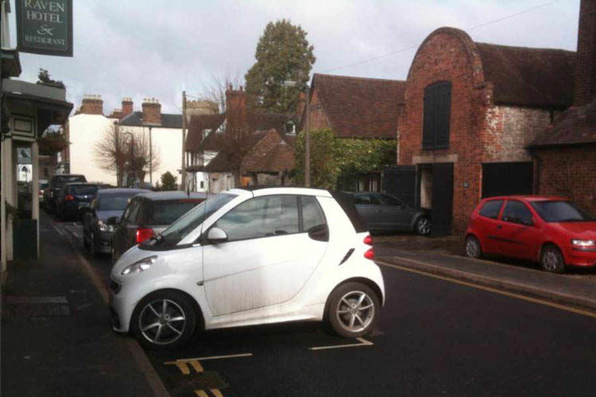 Smart car driver squeezes in to space on Shropshire street | Shropshire ...