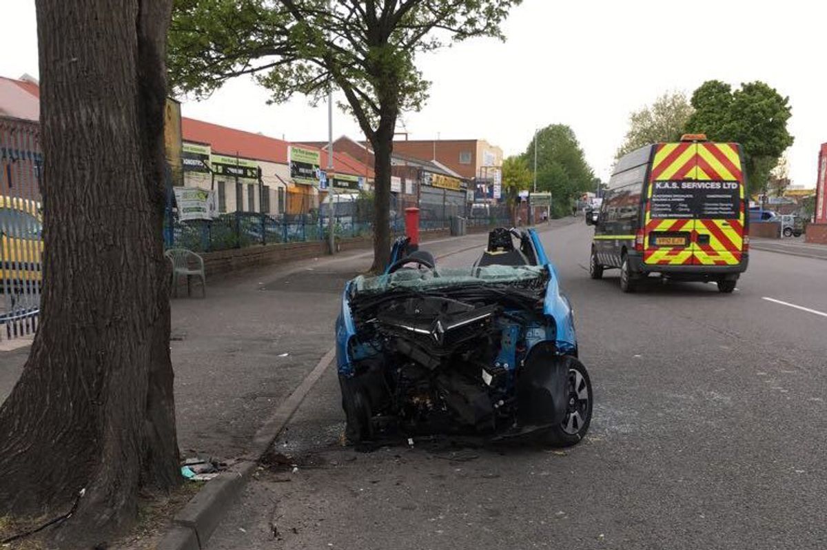Bilston crash: Two women taken to hospital after car hits tree | Express & Star