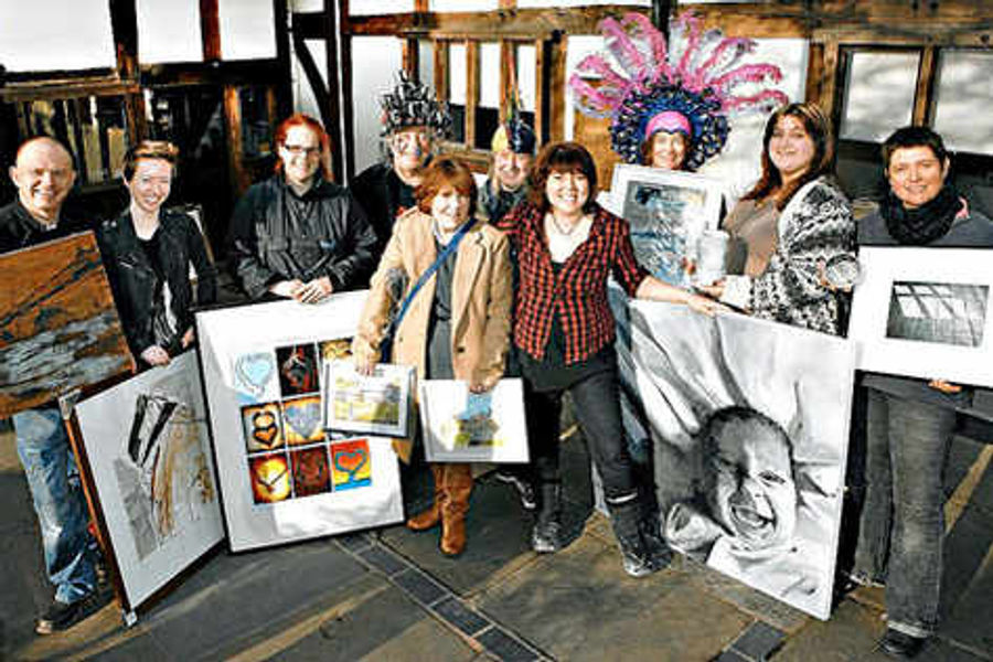 Battered satchel is canvas for River Severn artworks | Shropshire Star