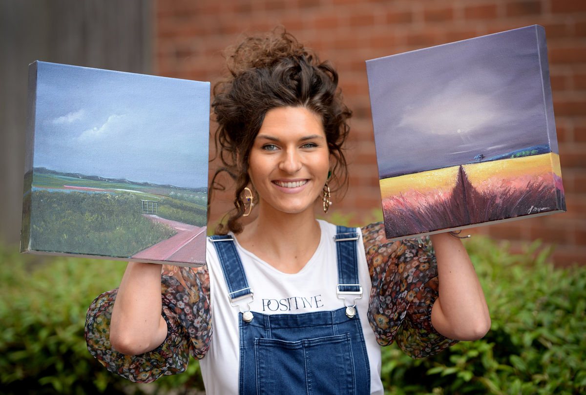 Stephanie sets up paintings' raffle draw for good causes | Express & Star