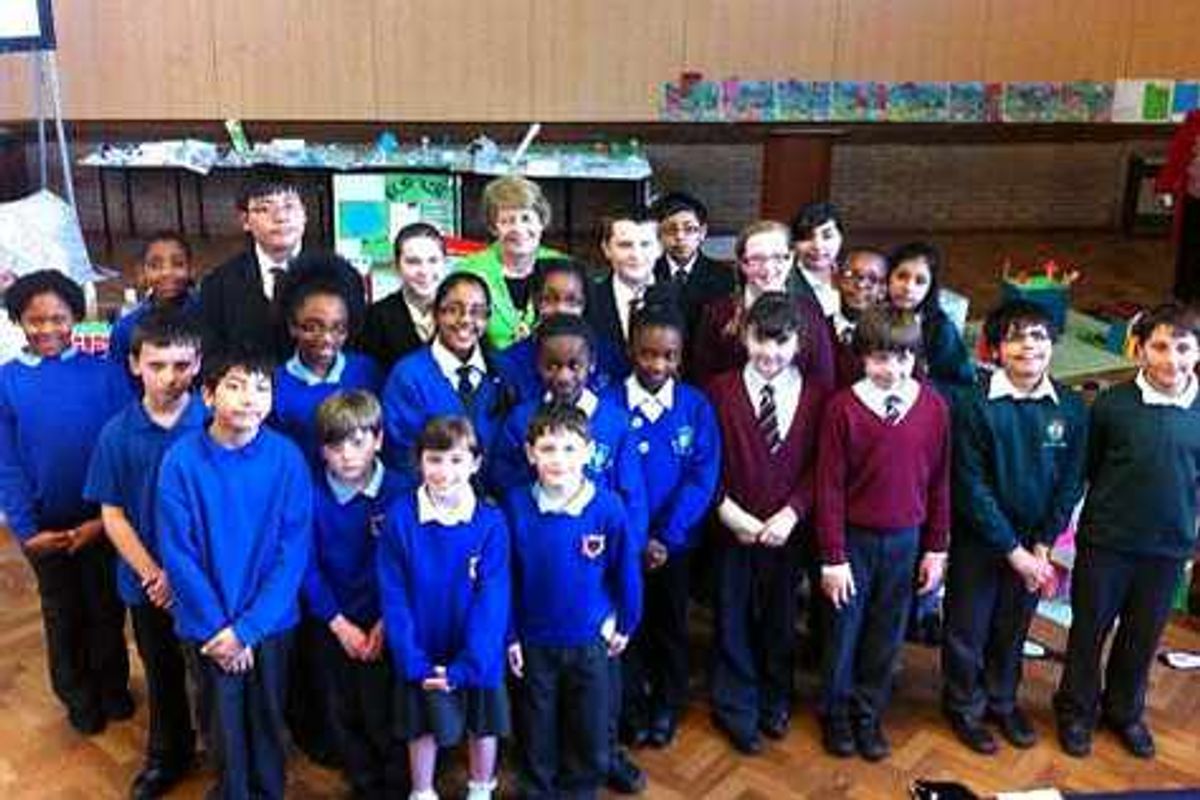 Pupils show off eco village model to Sandwell deputy mayor | Express & Star
