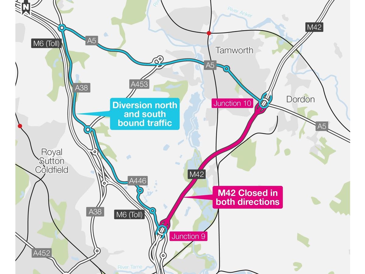 M42 opens ahead of schedule following 10 day closure for HS2 works ...