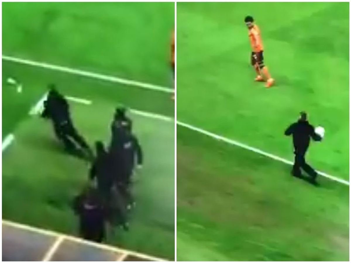 WATCH: Cheeky Wolves ball boy invades Hull City technical area during ...