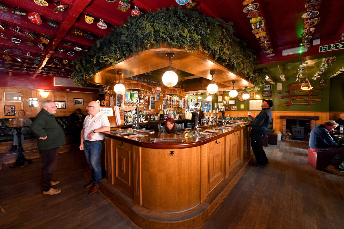 The bright yellow pub that's just as bold on the inside as it is on the ...