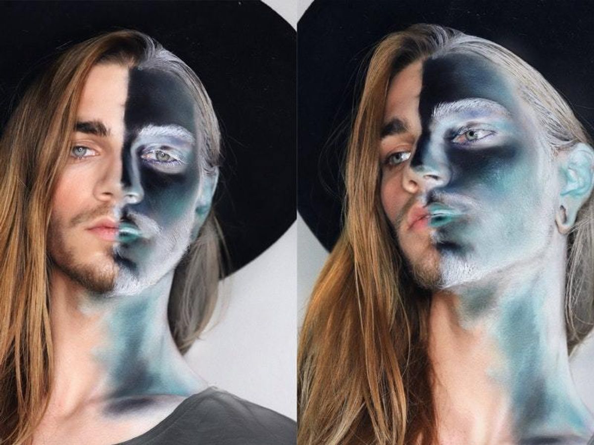 This make-up artist created an ‘inverted’ look that is making people ...