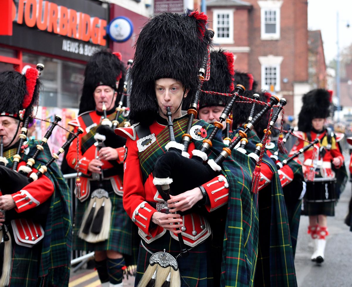 Watch: Poppy-wearing crowds flock to Stourbridge for military vehicle ...