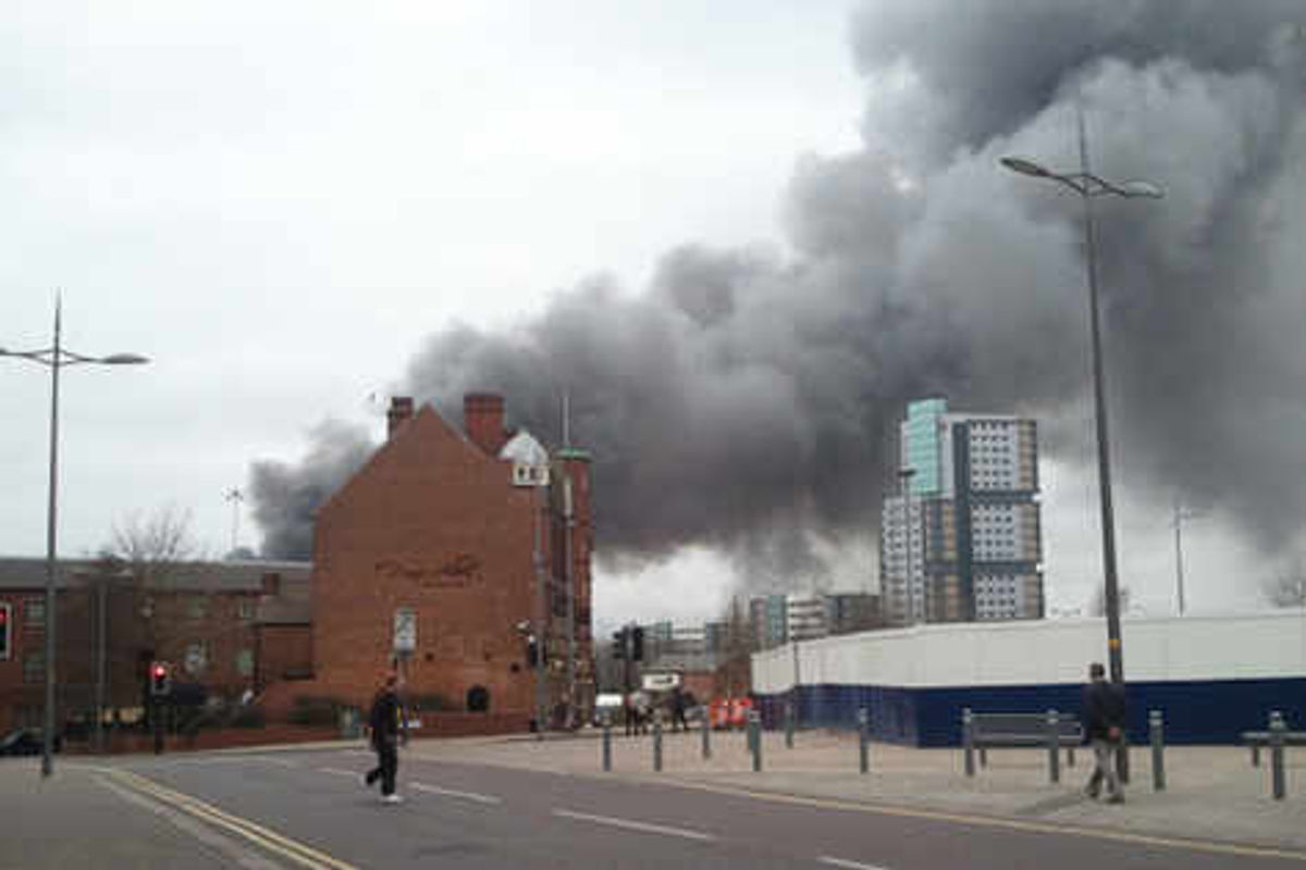 Pictures of the huge blaze at Carvers in Wolverhampton | Express & Star