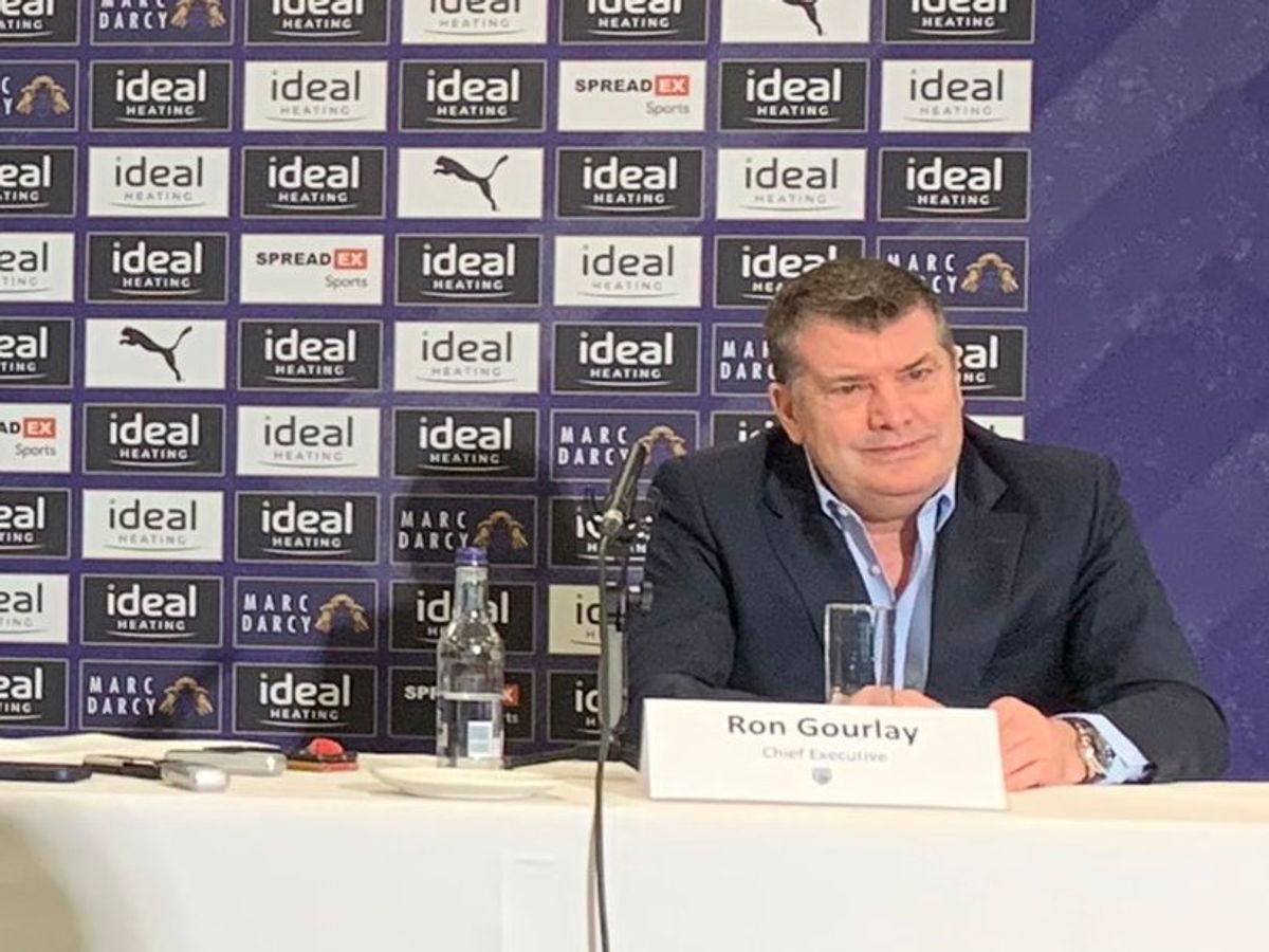 West Brom CEO Ron Gourlay re-iterates confidence in £4.95m owner loan ...