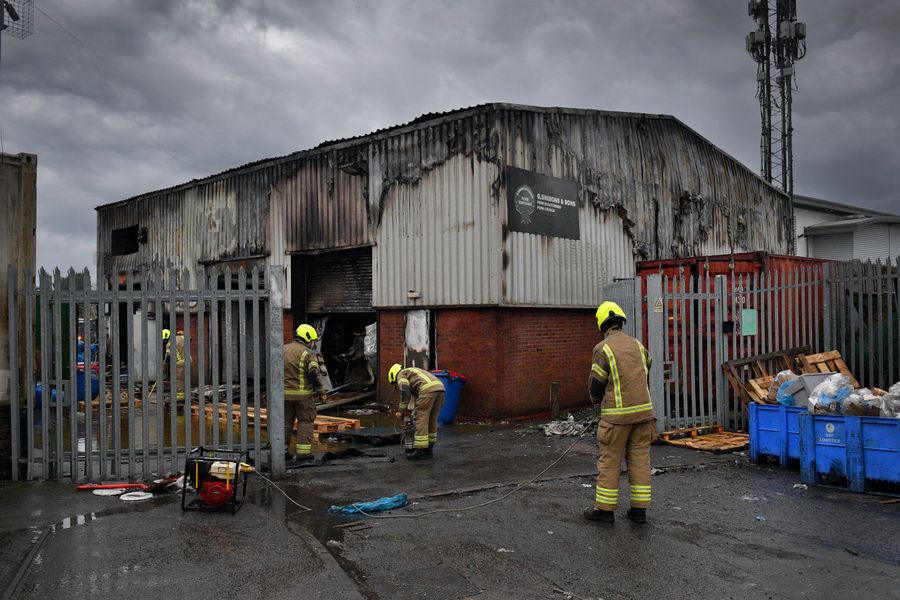 'Devastating event': Fire crews tackle 14-hour fire at Walsall family run pork scratchings ...