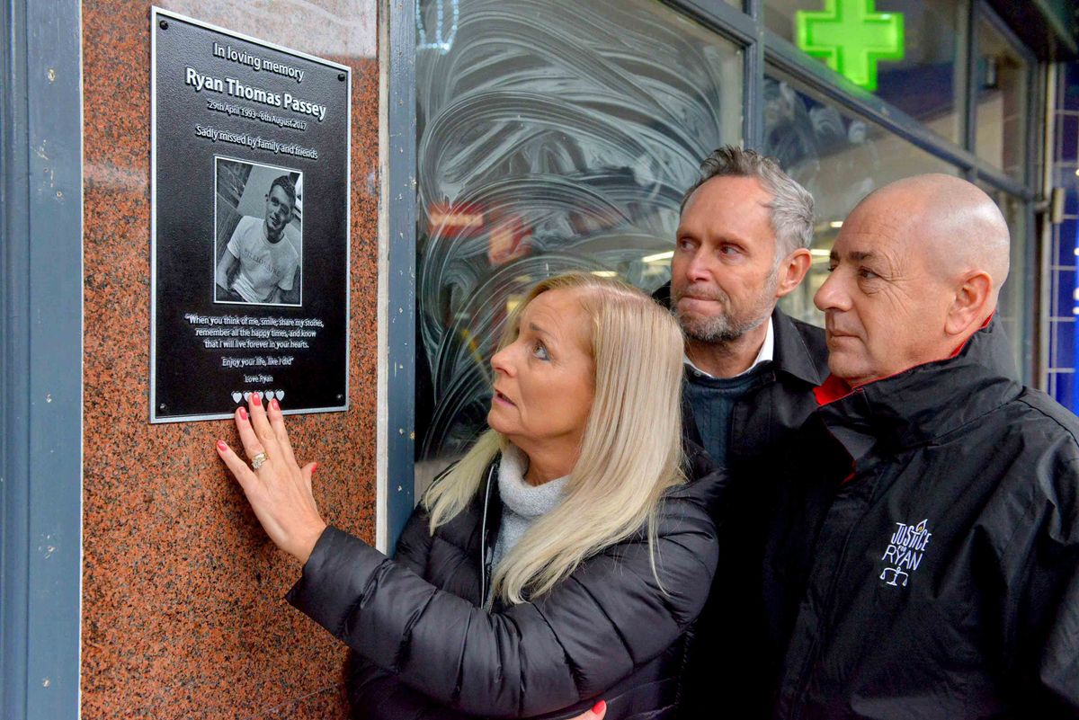 Plaque unveiled outside Stourbridge nightclub where Ryan Passey was ...