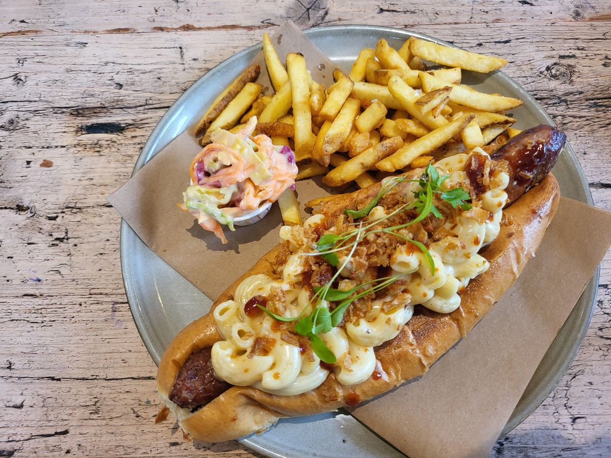 'I had an epic hot dog at a restaurant that's marvellous both inside ...